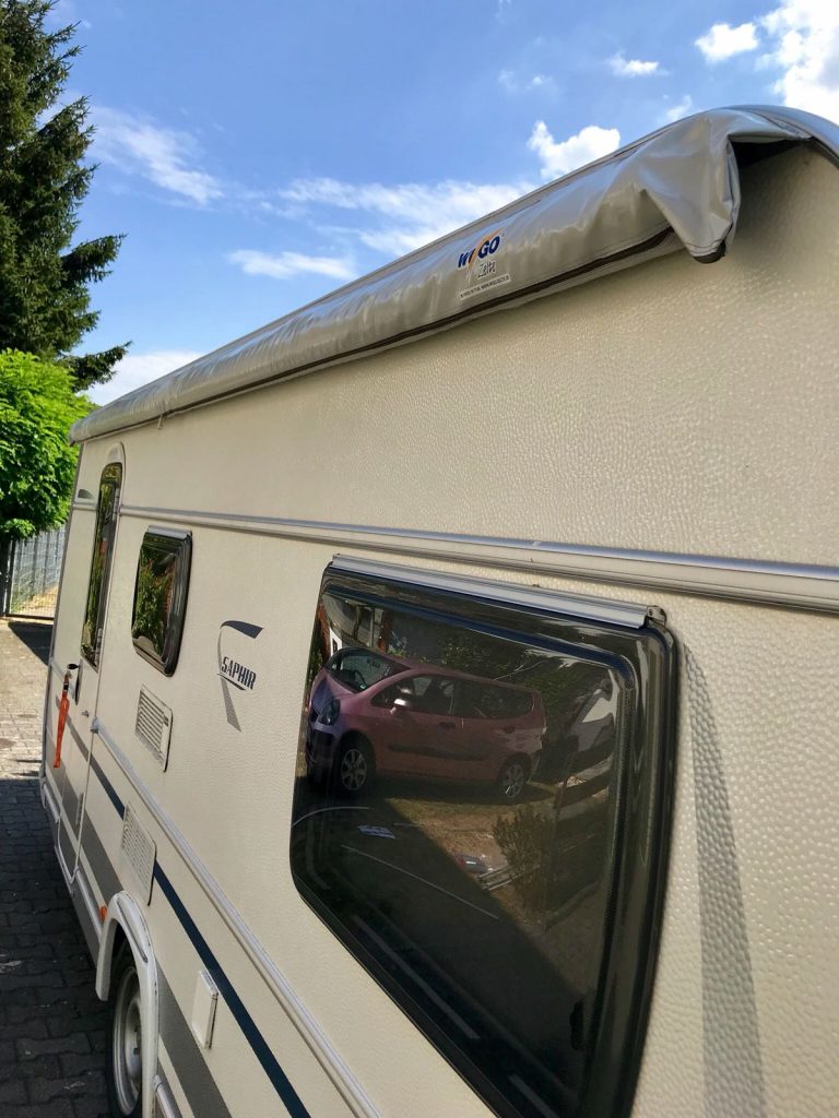 Sackmarkise und Markisenvorzelt: Wigo Rolli Style – Kimchi Express