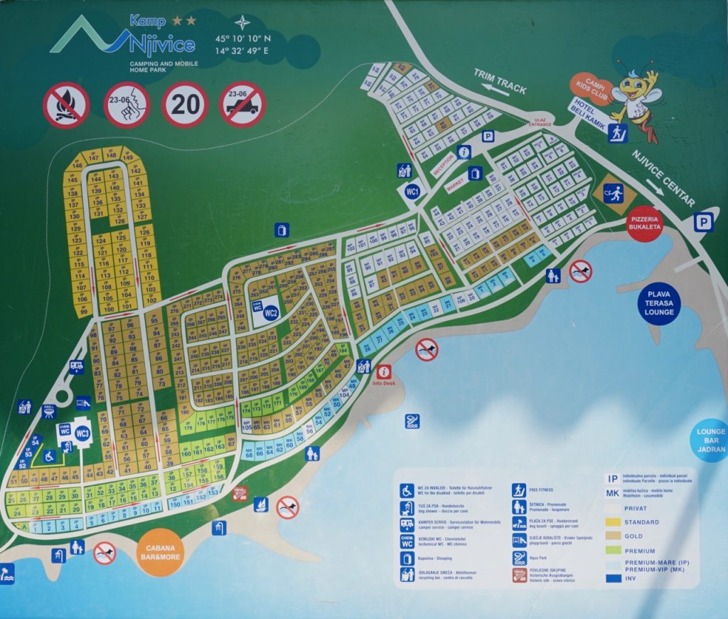 Campingplatz Njivice (Aminess Atea Resort), Insel Krk, Kvarner Bucht ...